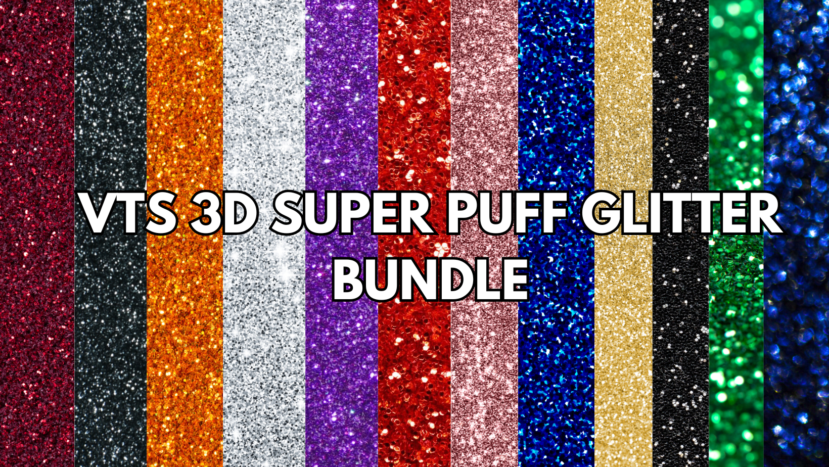 3D Super Glitter Puff Heat Transfer Vinyl (HTV) | Glitter Puff Vinyl B