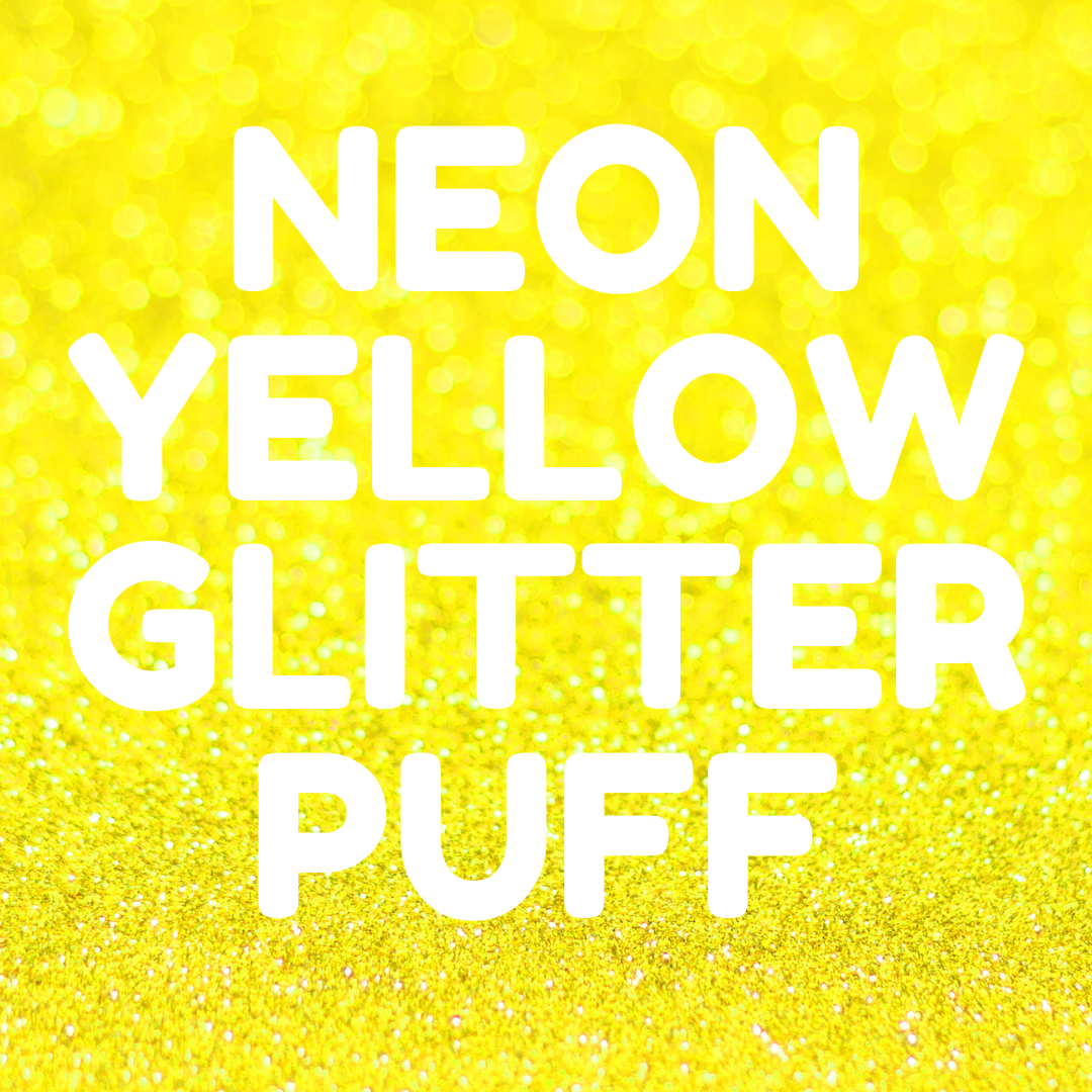 *NEW* 3D Super Puff Neon Glitter Heat Transfer Vinyl (HTV) | Neon Glit