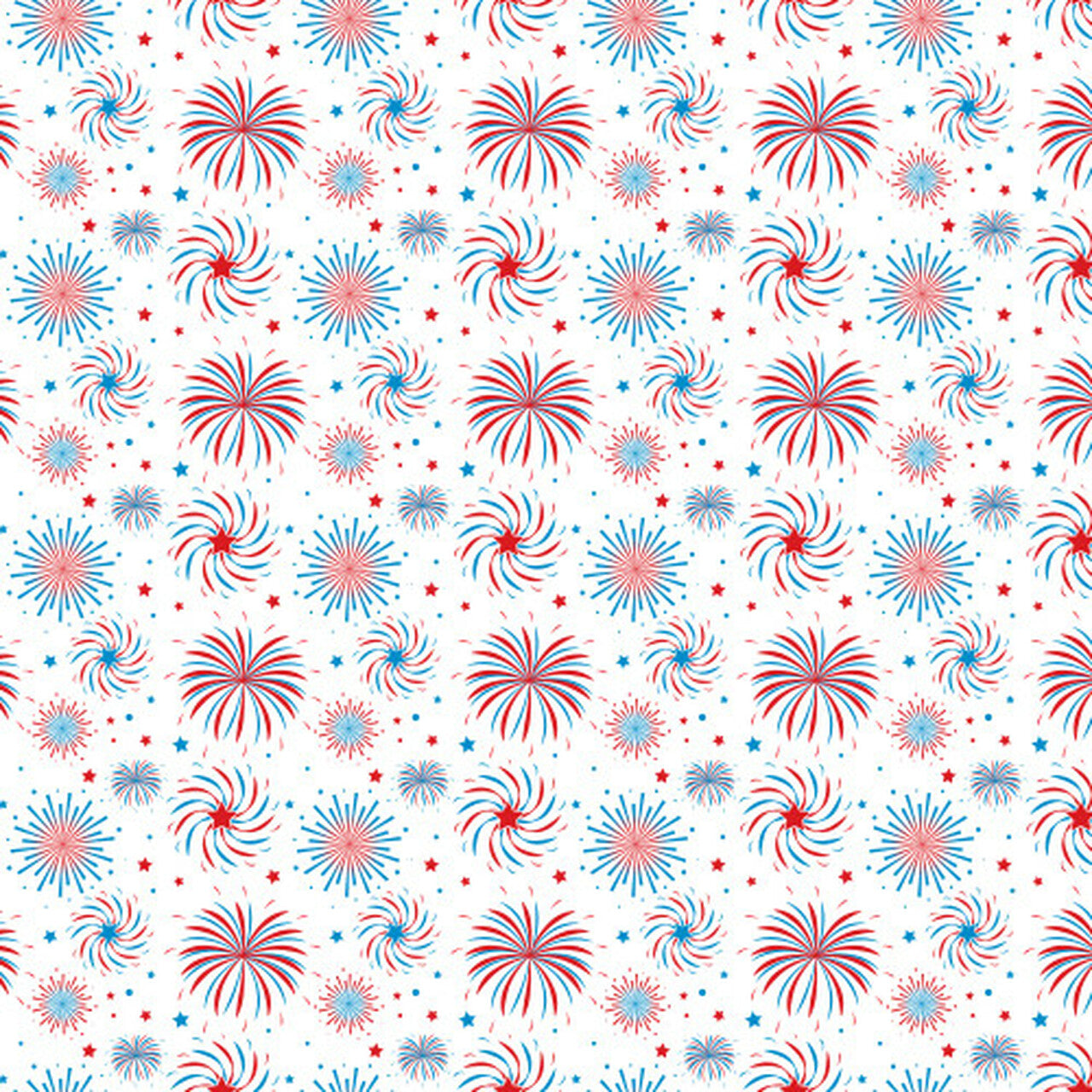 RWB Fireworks 12" Pattern Heat Transfer Vinyl / Siser Easy Patterns